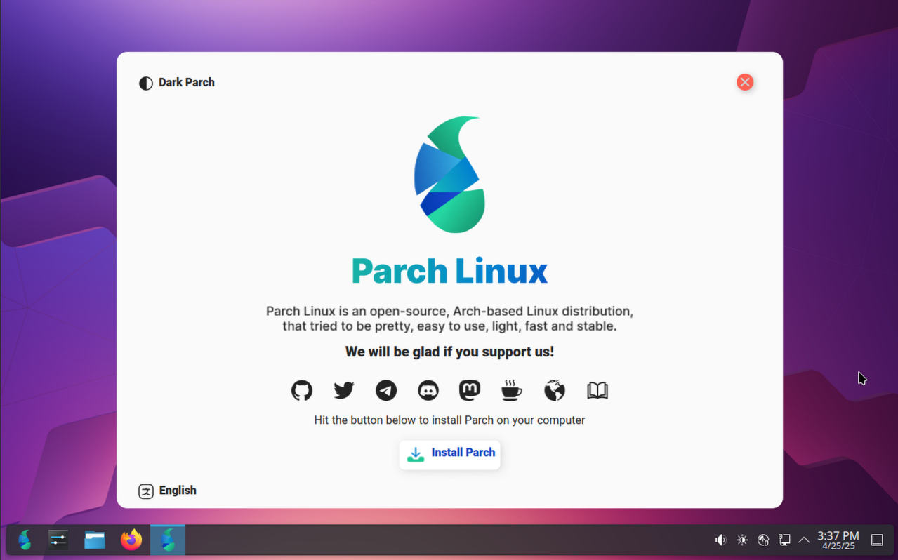 آموزش نصب پارچ لینوکس | Parch Linux Wiki